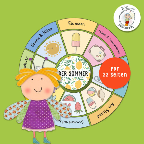 Legekreis Sommer - 22 süße Seiten - Legekreis Jahreszeiten