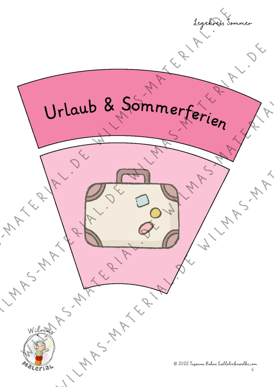 Legekreis Sommer - 22 süße Seiten - Legekreis Jahreszeiten