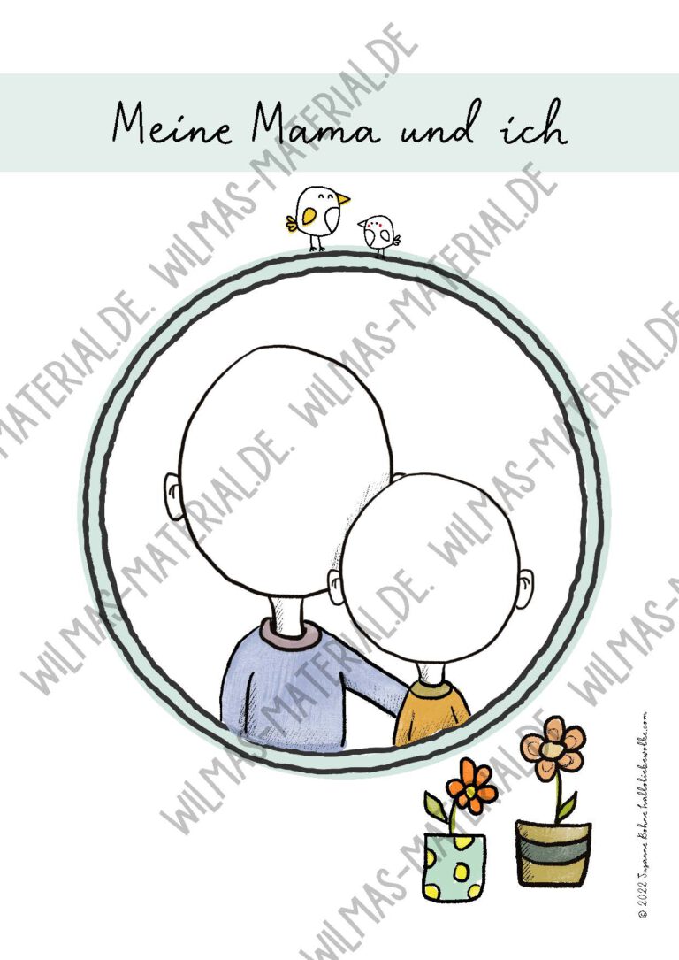 Portfolio Kindergarten MEINE FAMILIE 60 Seiten zum Ausdrucken PDF