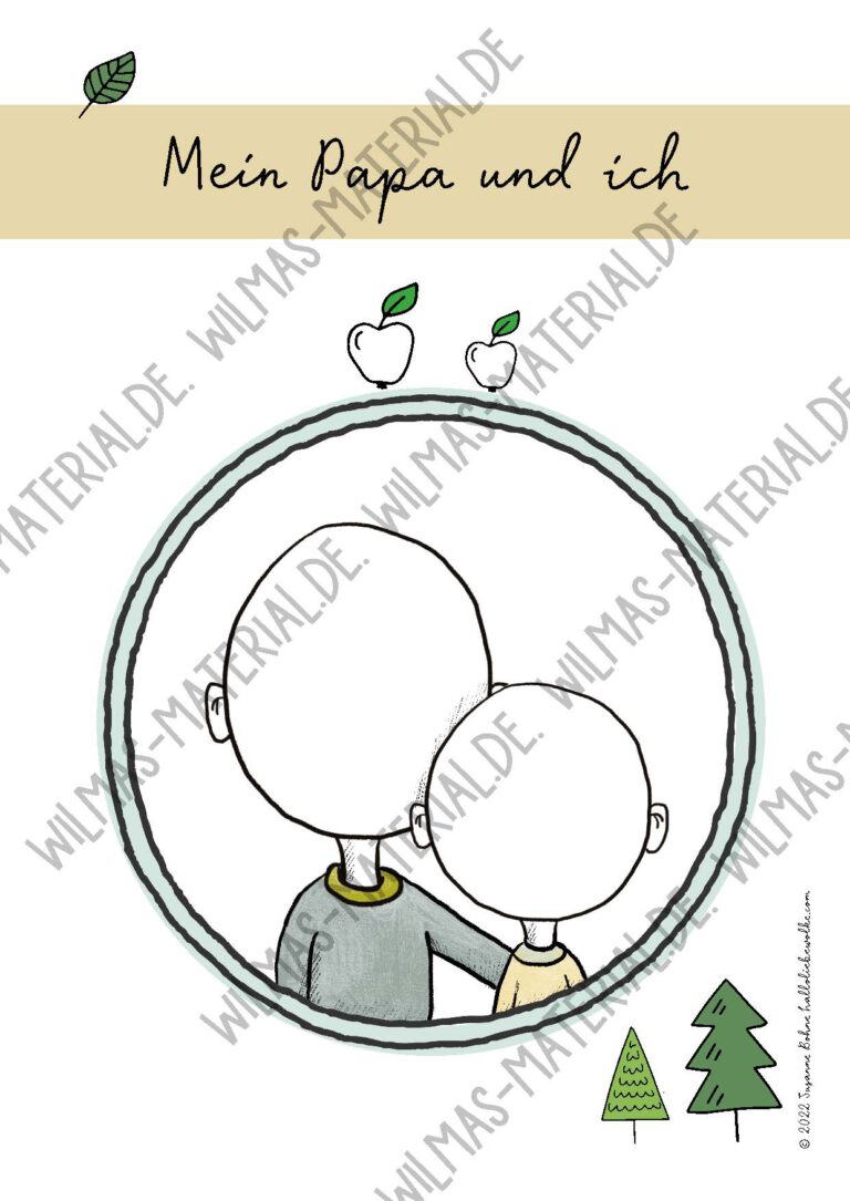 Portfolio Kindergarten MEINE FAMILIE 60 Seiten zum Ausdrucken PDF