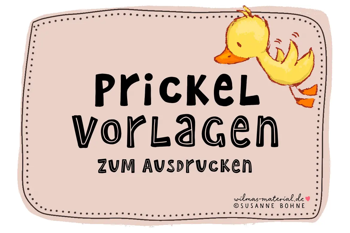 Prickeln - spielerisch Feinmotorik & Kreativität fördern